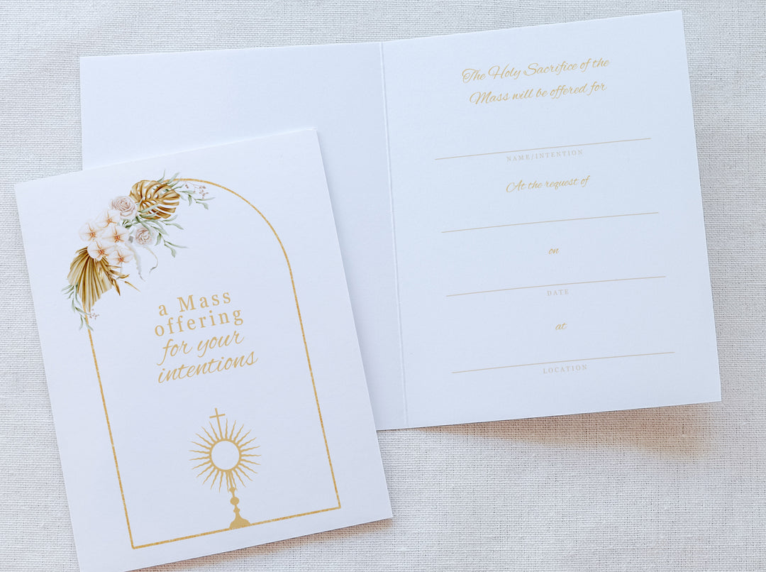 Catholic Mass Intention Cards with Reverent Design – Darling Rosary